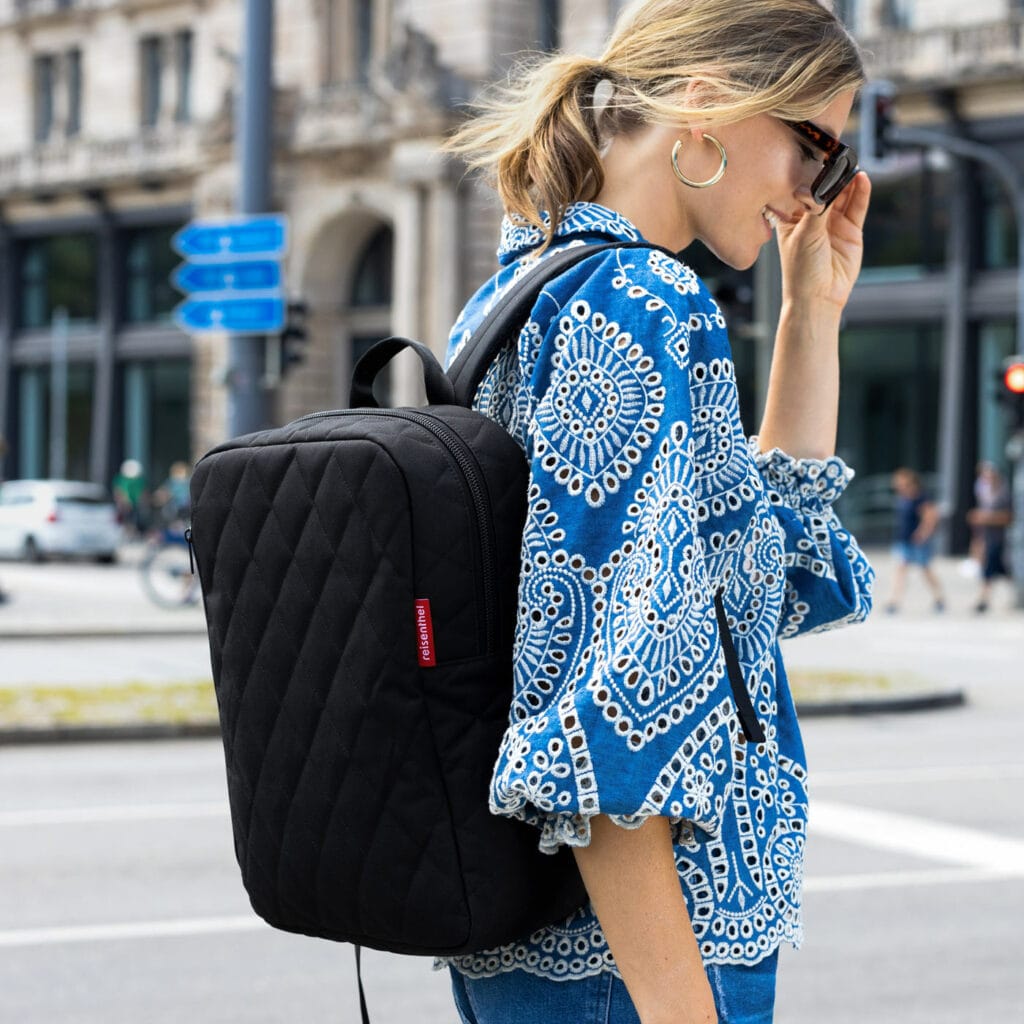 Batoh Reisenthel Classic backpack M rhombus black - Ecobag